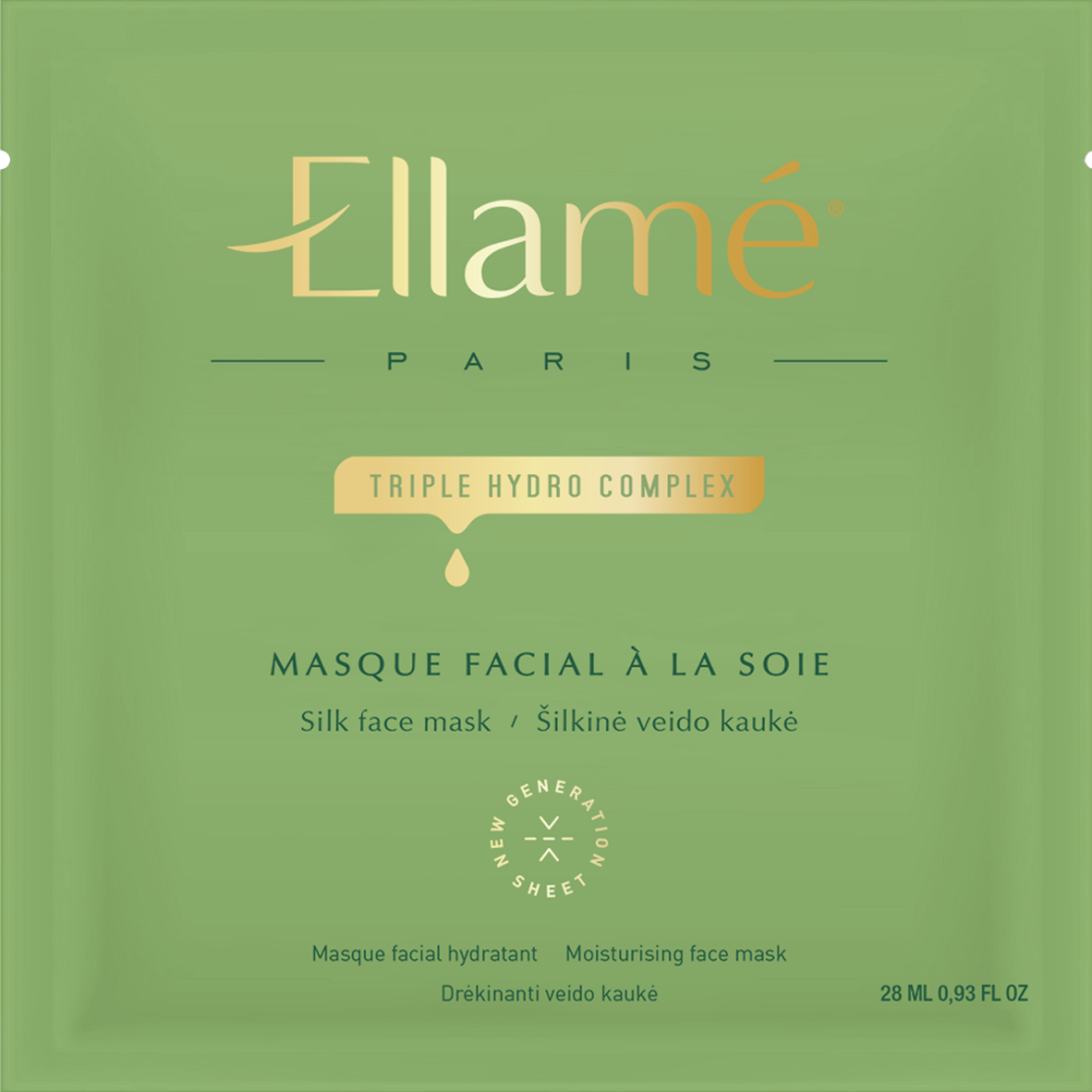 Masks ingredients - Ellamé šilkinės veido kaukės